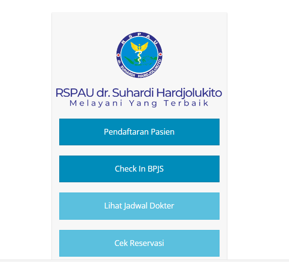 Portal Aplikasi - Rspau Dr. Suhardi Hardjolukito